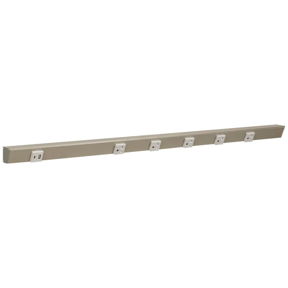 Task Lighting 36" Slim Angle Power Strip with USB-A/C, on Left or Righ ...