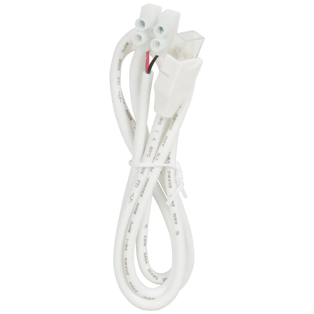 Top Bend Neon Light to Wire Connector w/ EZ Connector, 3 ft wire ...